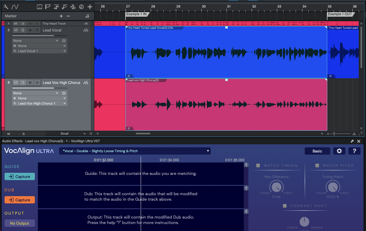 VocAlign Ultra QuickStart for DAWs using VST3 plugins